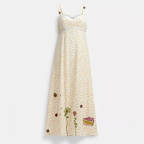 Coach | Dresses | Nwt Coach X Observed By Us Floral Dress Floral Maxi ...